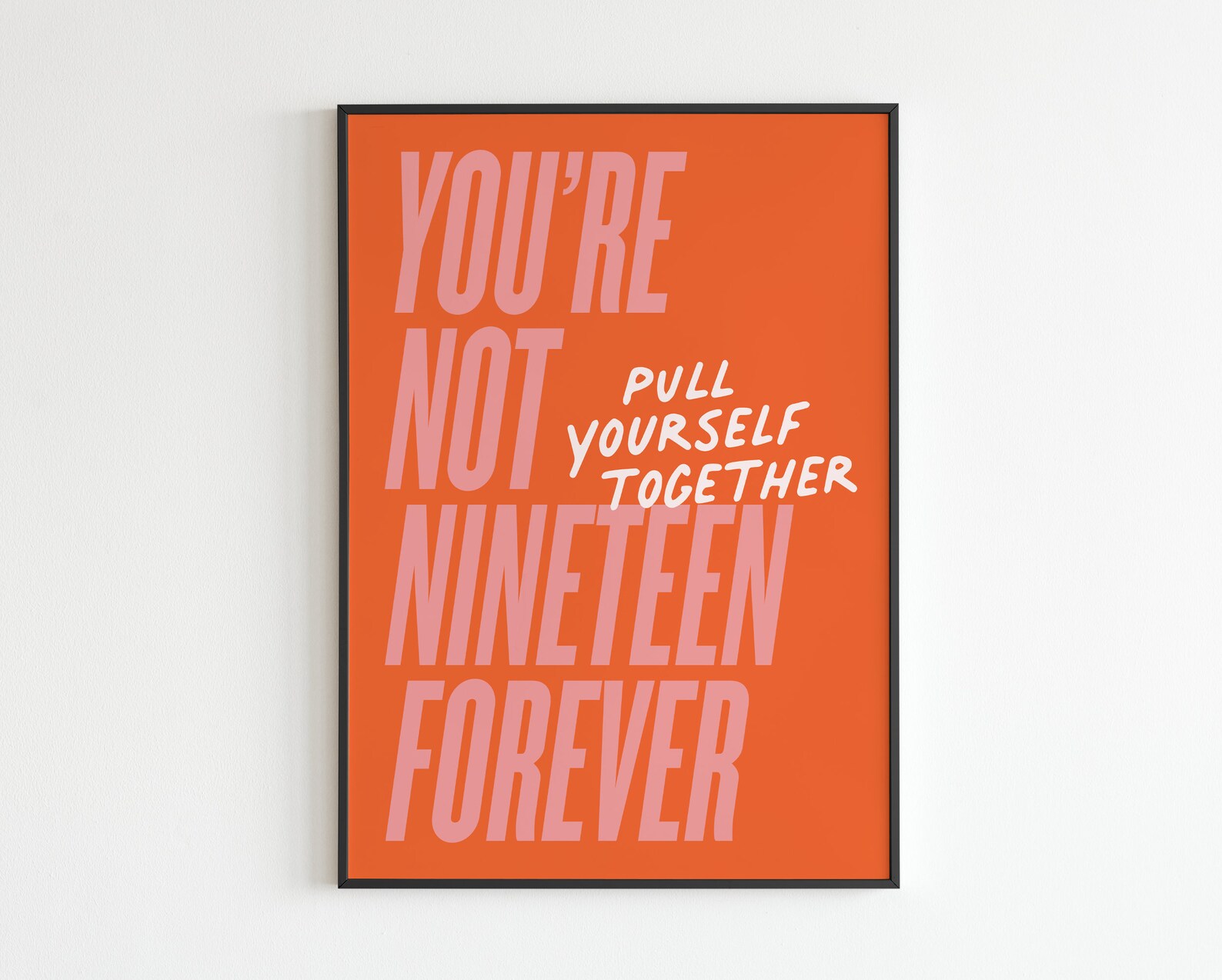 The Courteeners You're Not Nineteen Forever Lyrics | Etsy UK