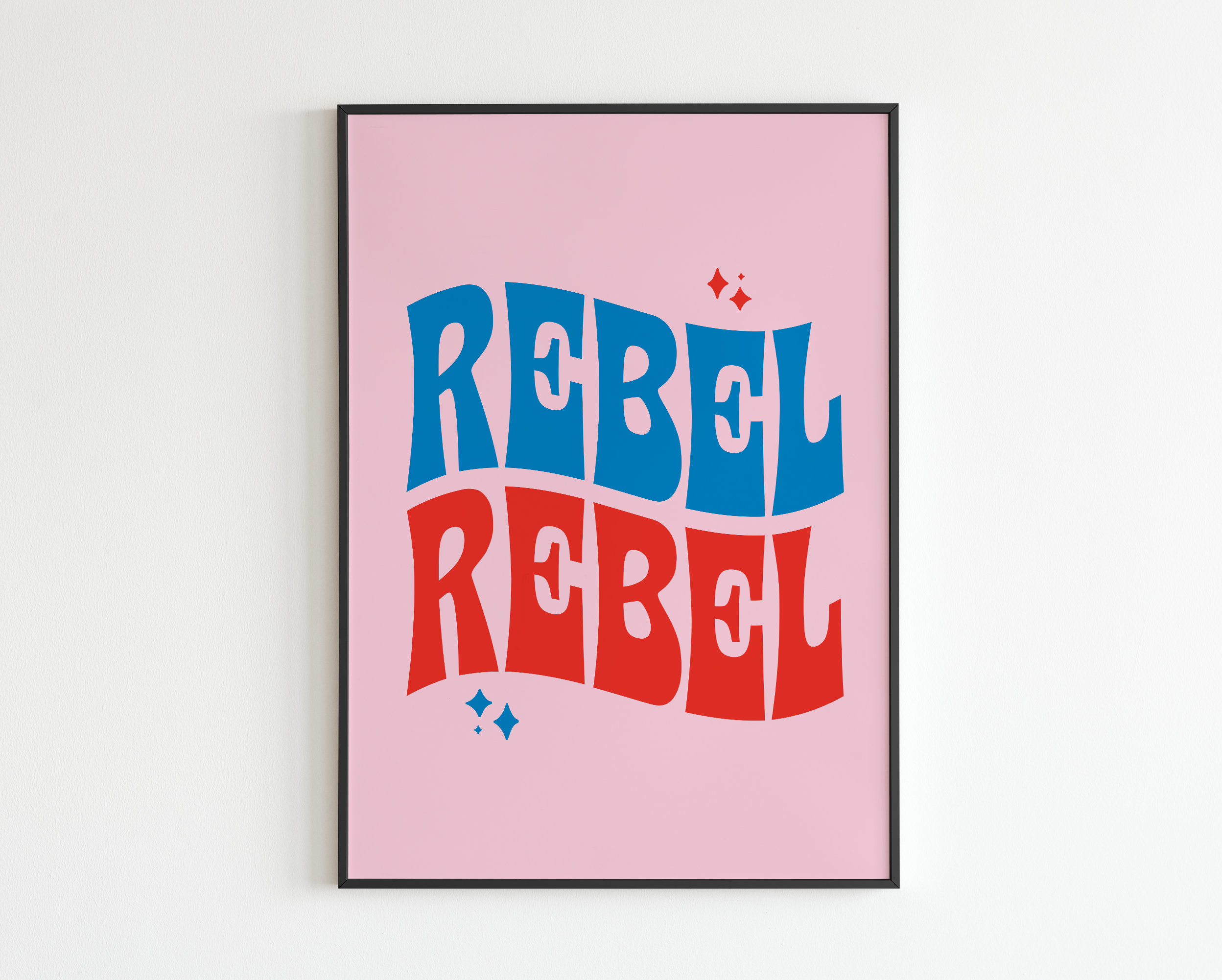 David Bowie Rebel Rebel Groovy Music Lyrics Wall Print - Etsy UK