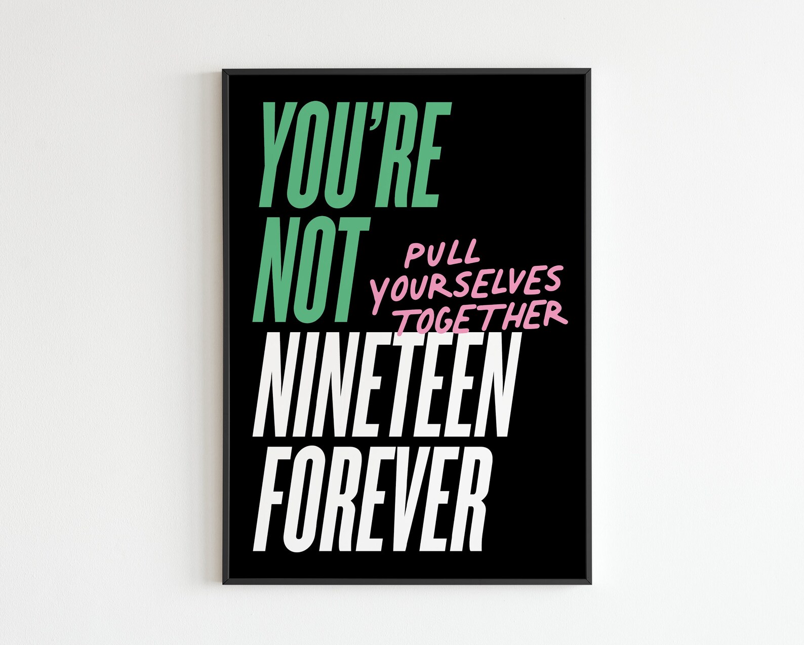 The Courteeners You're Not Nineteen Forever Lyrics - Etsy UK