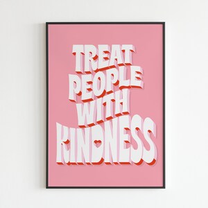 Harry Styles Treat People With Kindness Lyrics Music A3 A4 A5 Wall Art ...