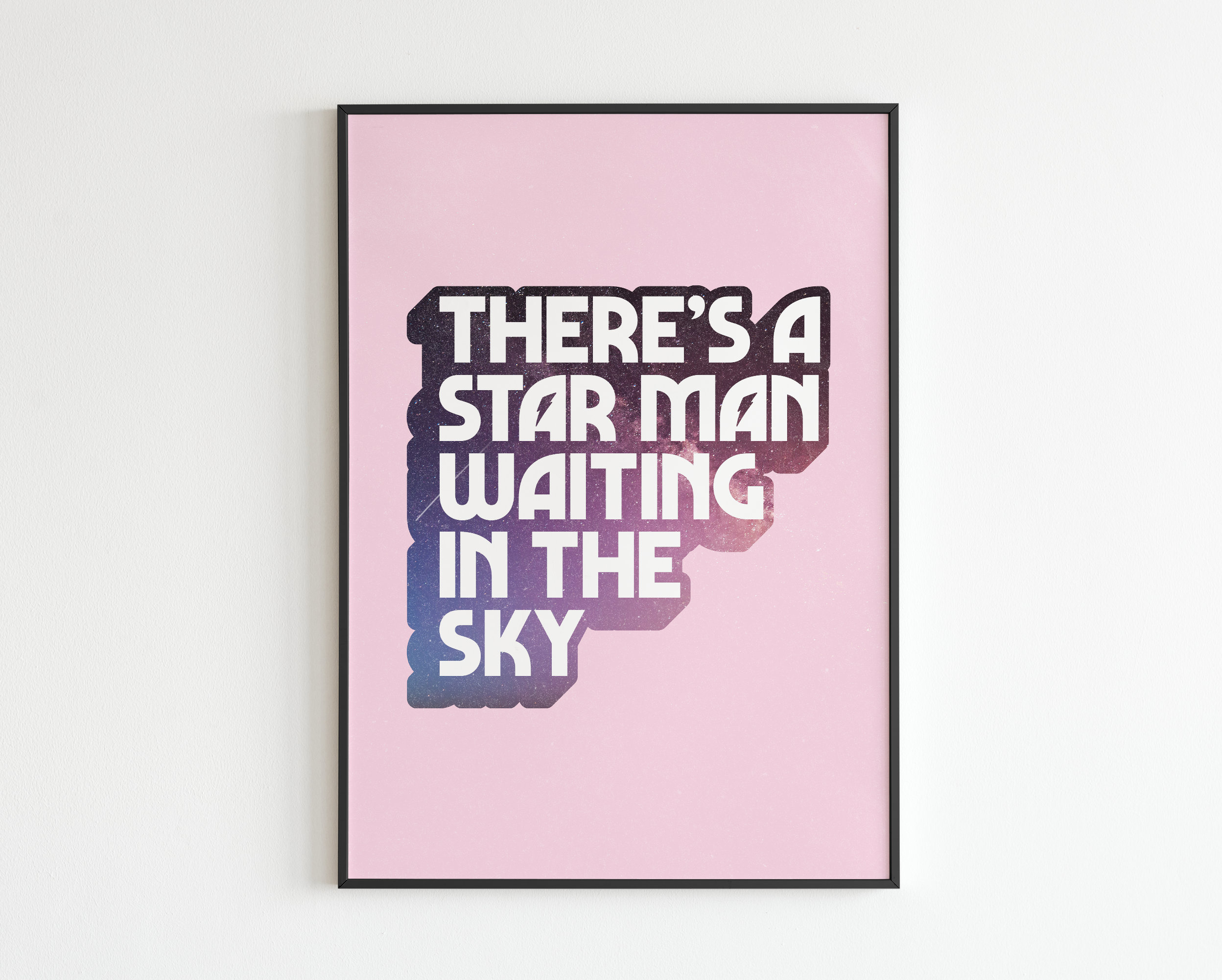 David Bowie 'Theres A Starman Waiting in the Sky ' | Etsy