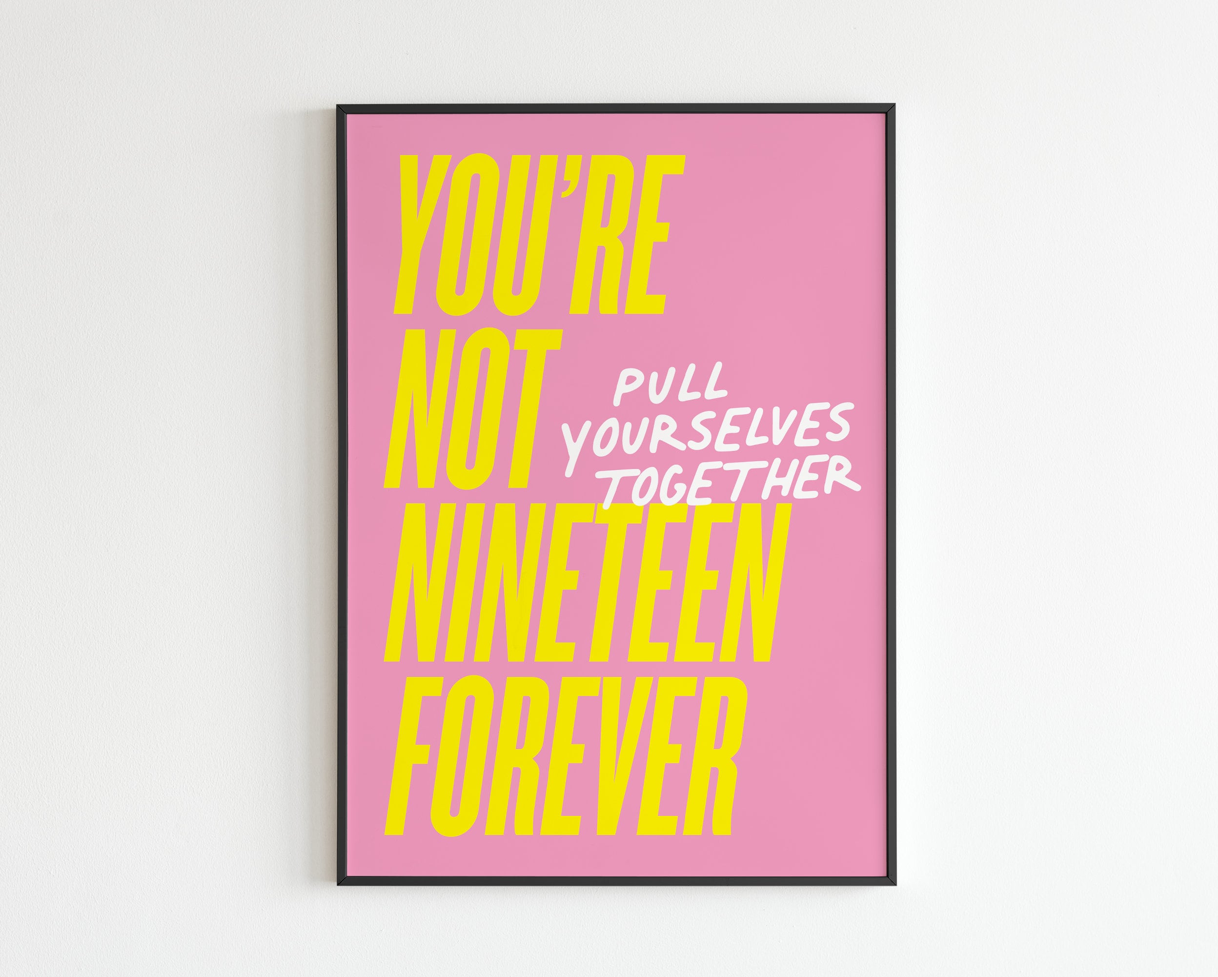 The Courteeners You're Not Nineteen Forever Lyrics - Etsy UK