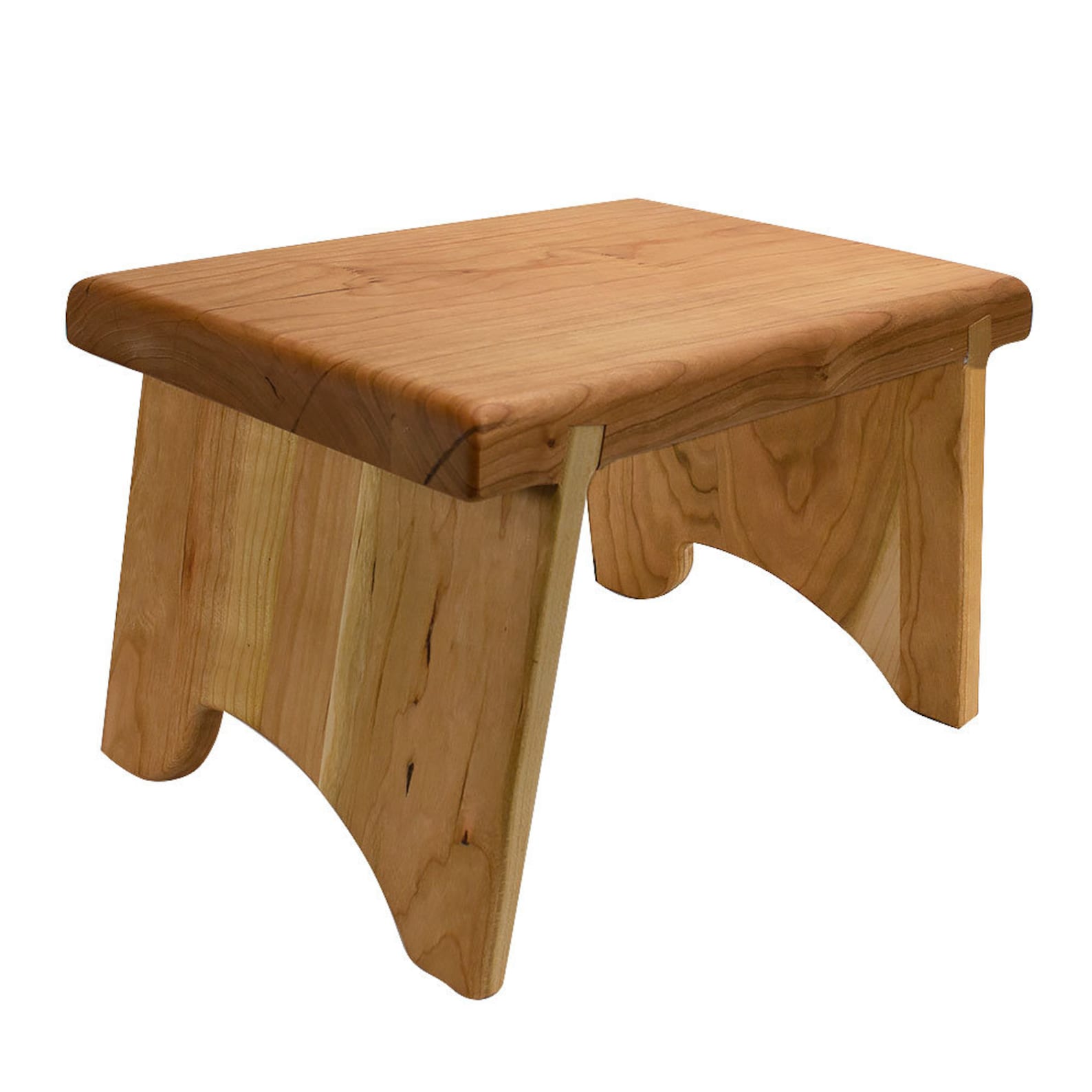 Small Wooden Cherry Step Stool - Etsy