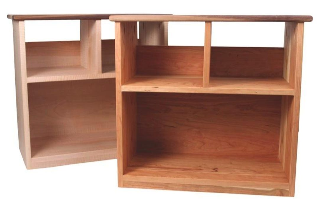 Simple Bookcase/bookshelf - 22 Inch Tall - Cherry or Maple Wood - Etsy