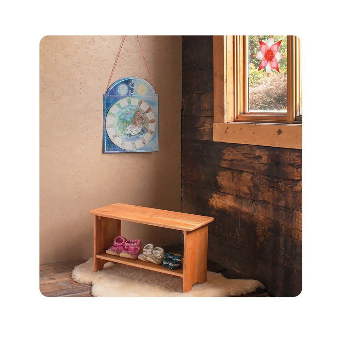 Cherry Wood Storage Bench 32 X 18 X 14 Inches - Etsy