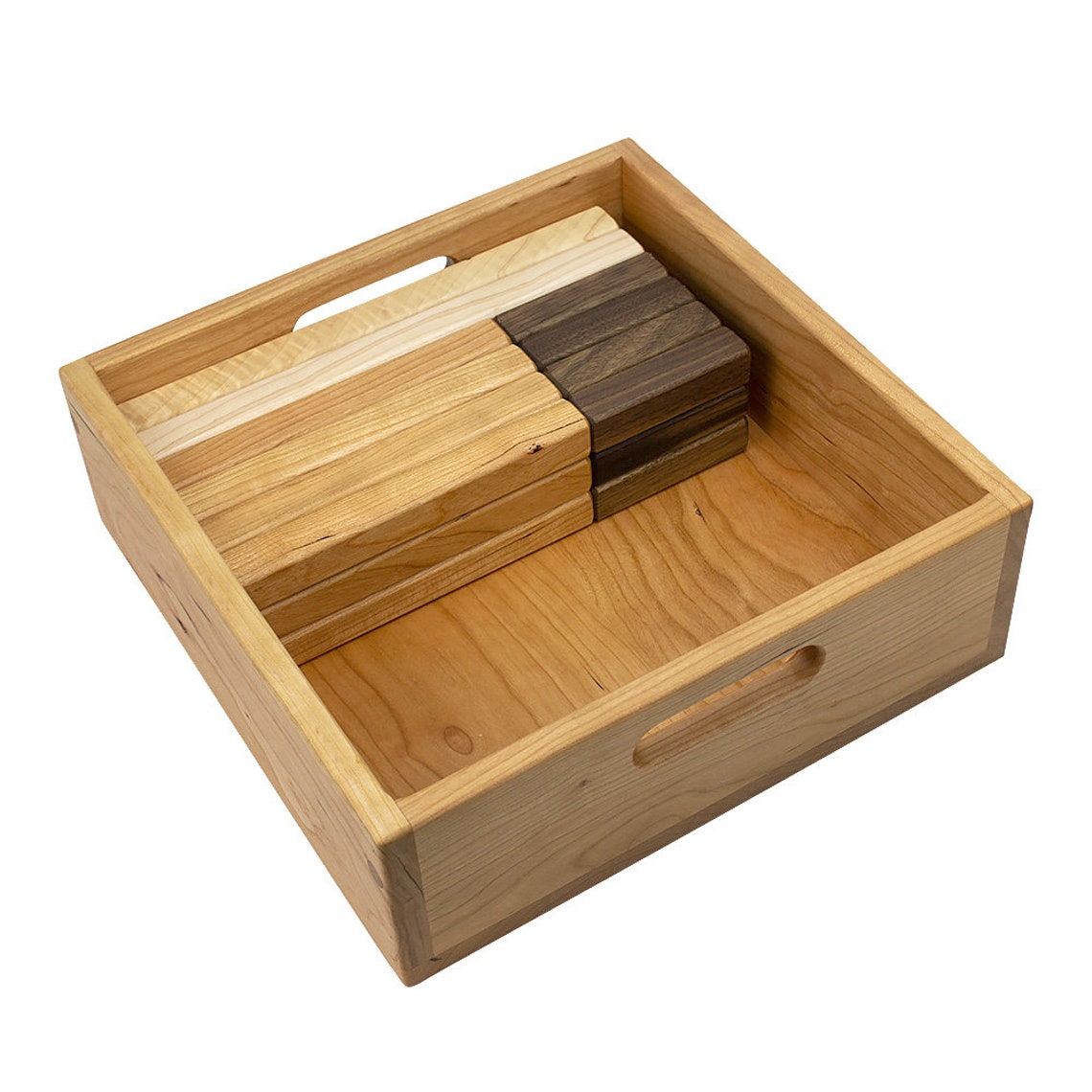 Wood Building Sticks 30 Pieces Cherry Walnut & Maple Wood | Etsy