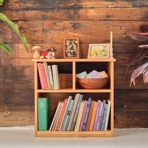 Simple Bookcase/bookshelf - 22 Inch Tall - Cherry or Maple Wood - Etsy