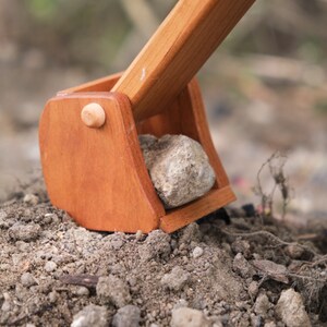 Cherry Wood Excavator Digger - Etsy