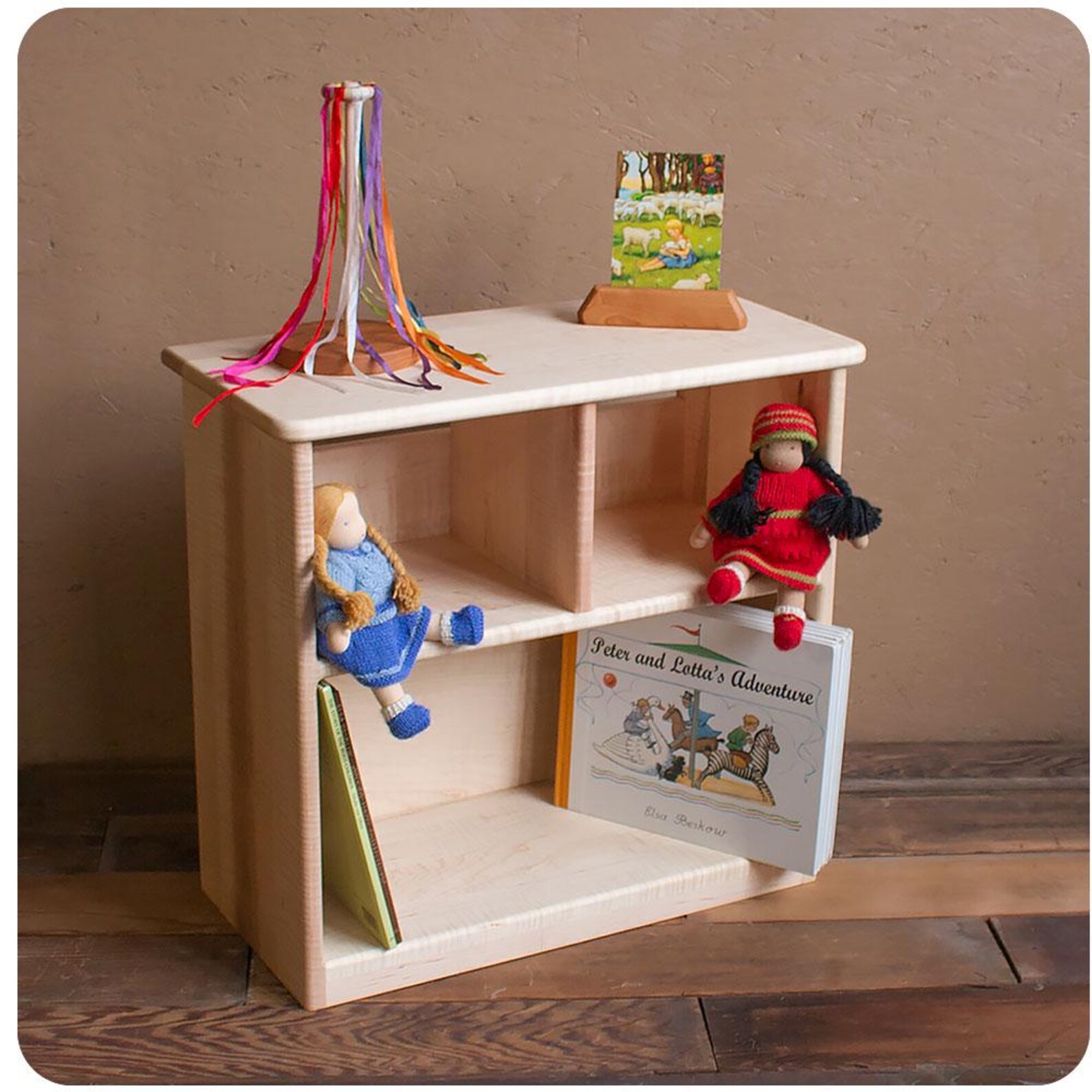 Simple Bookcase/bookshelf - 22 Inch Tall - Cherry or Maple Wood - Etsy