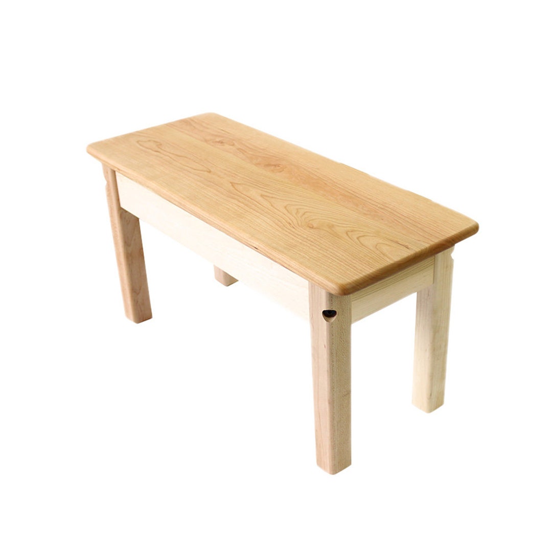 Cherry & Maple Simple Bench - Etsy