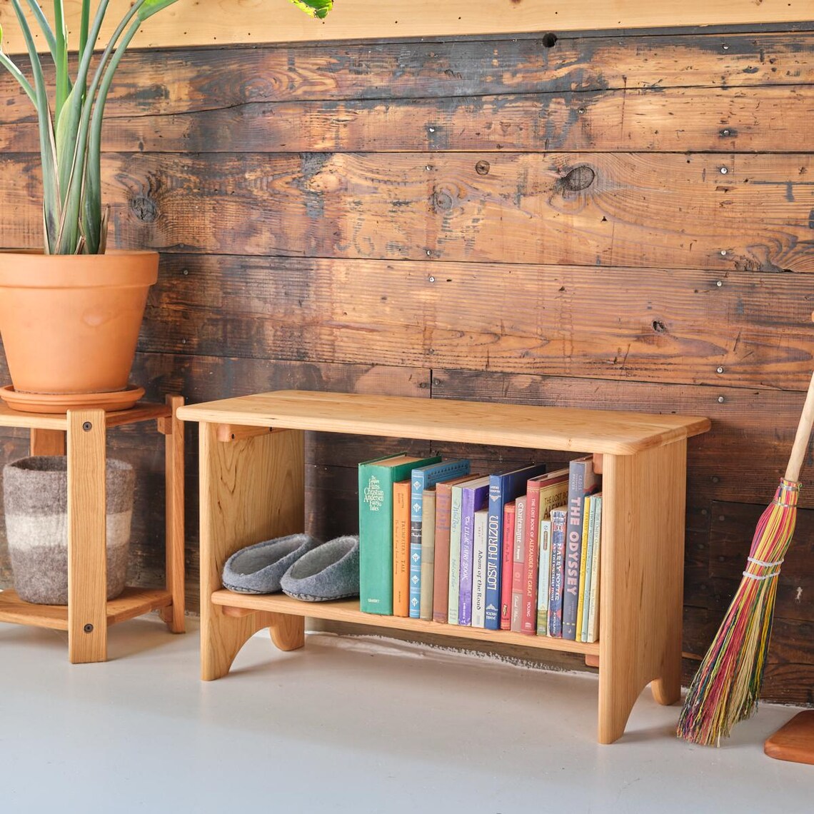 Cherry Wood Storage Bench - 32" L X 14" D X 18" H - Etsy