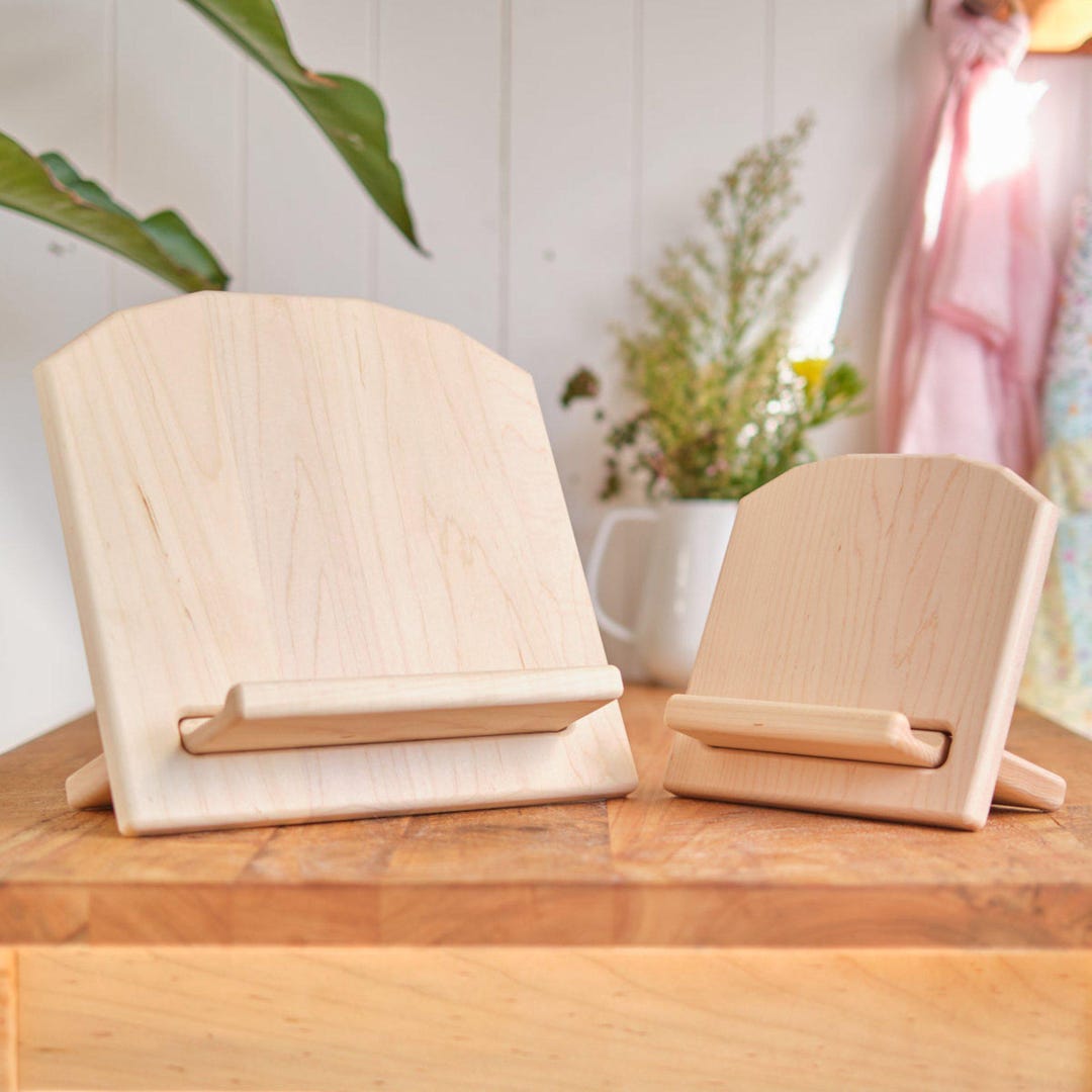 Book Display Stands - Table Top 8x8 or 12x12 Inches - Cherry and Maple ...