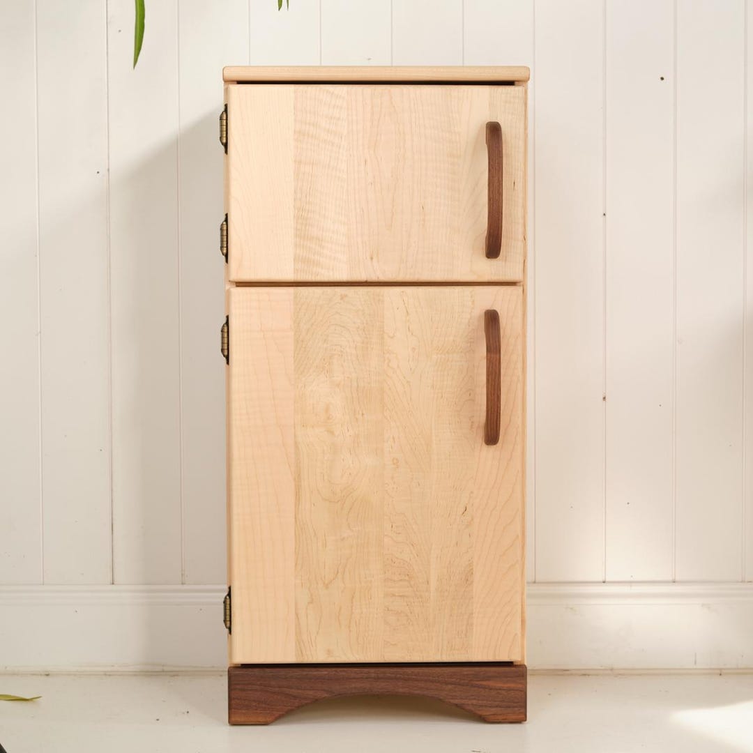 Simple Fridge Wooden Play Refrigerator - Premium Maple - Etsy