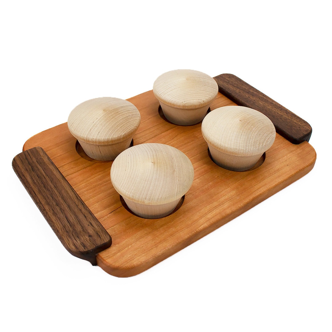 Cherry Wood Pan With Cupcakes/muffins - Etsy