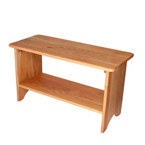 Cherry Wood Storage Bench 32 X 18 X 14 Inches - Etsy
