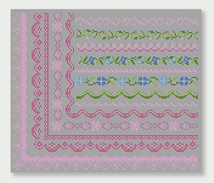 Cross Stitch patterns Cross Stitch border Cross Stitch edge | Etsy