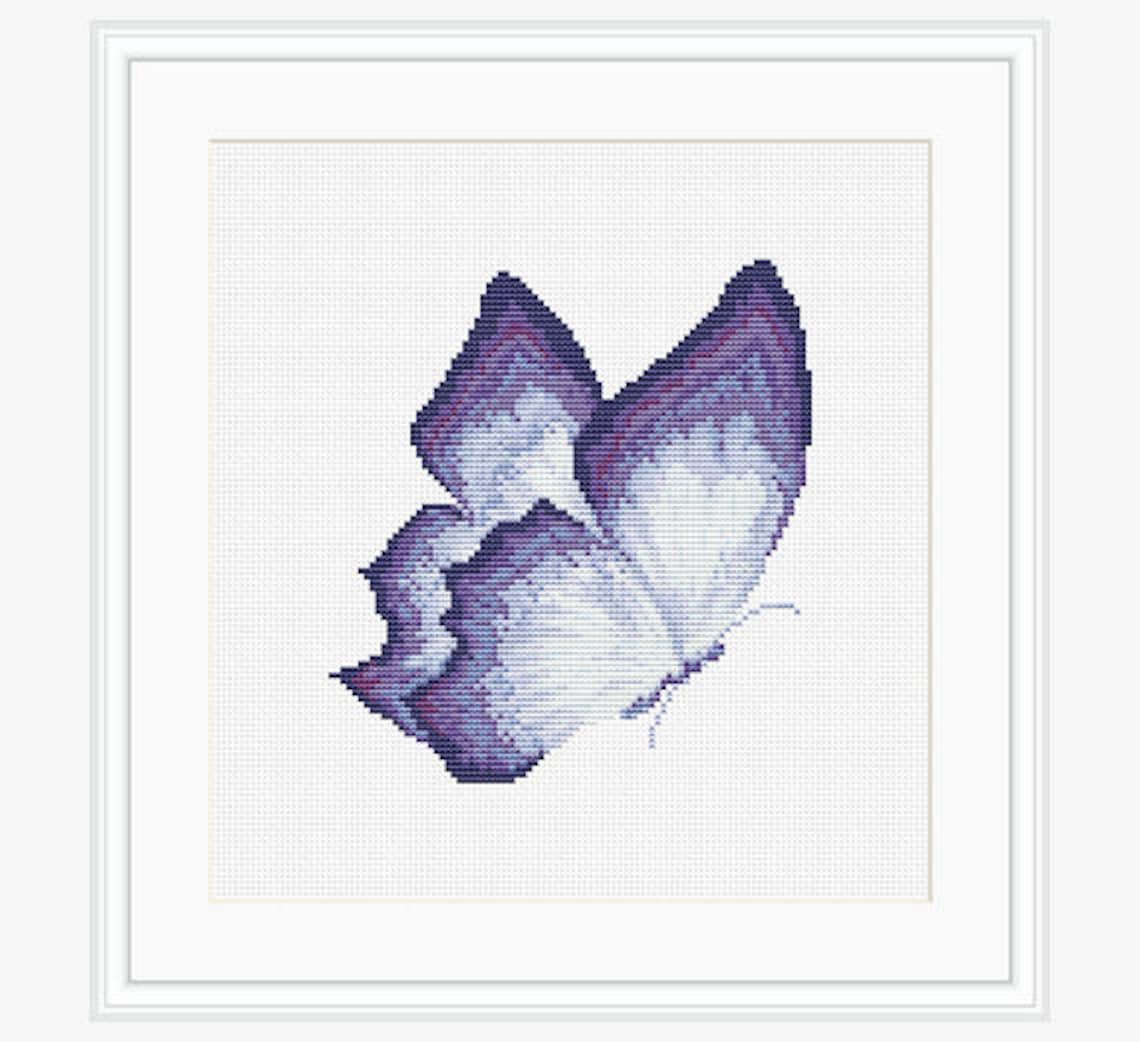 Butterfly Cross Stitch Pattern - Scheme for Cross Stitch - Embroidery ...
