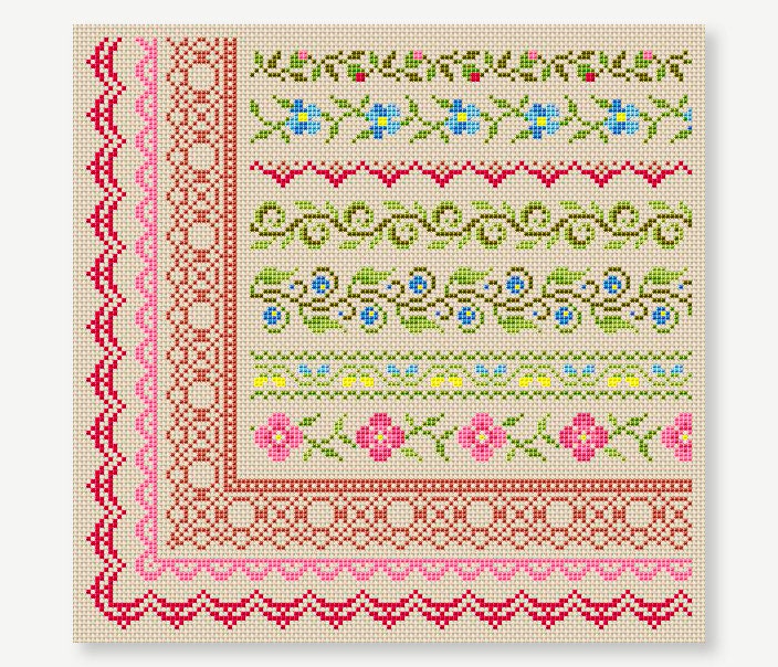 Easy Cross Stitch Border Patterns