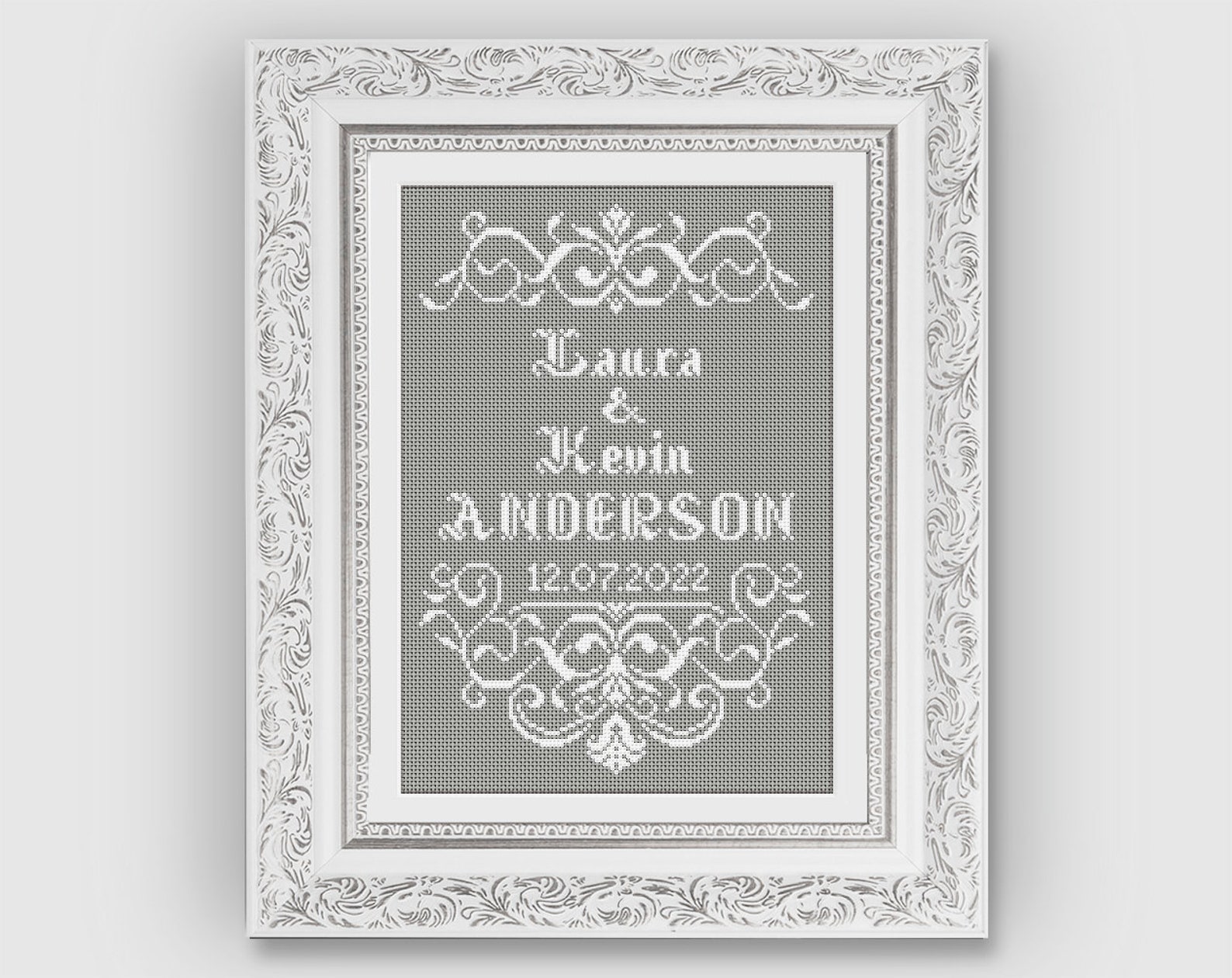 Wedding Cross Stitch Pattern - Wedding Gift - Cross Stitch Patterns ...