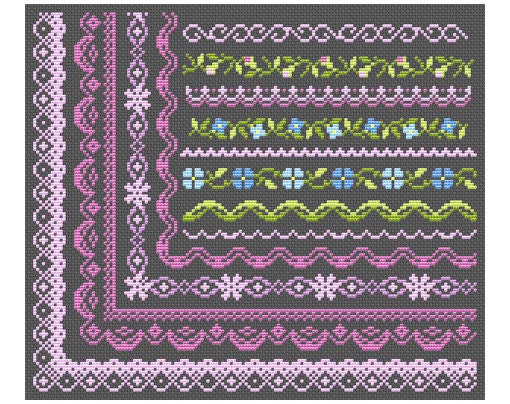 Cross Stitch patterns Cross Stitch border Cross Stitch edge | Etsy