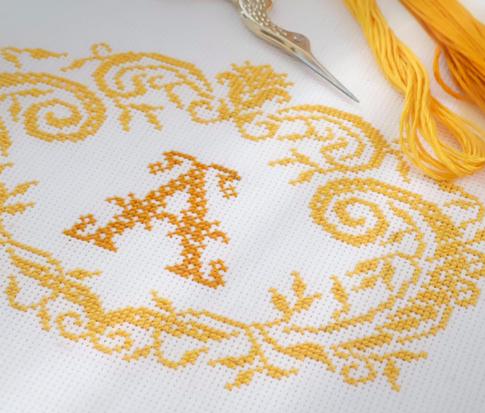 Monogram- Cross Stitch Pattern - Customisable Cross Stitch Chart - PDF ...