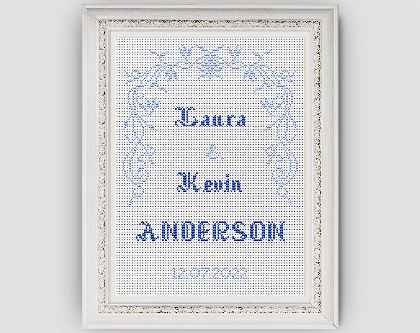 Wedding Cross Stitch Pattern - Wedding Gift - Gifts for the Couple ...