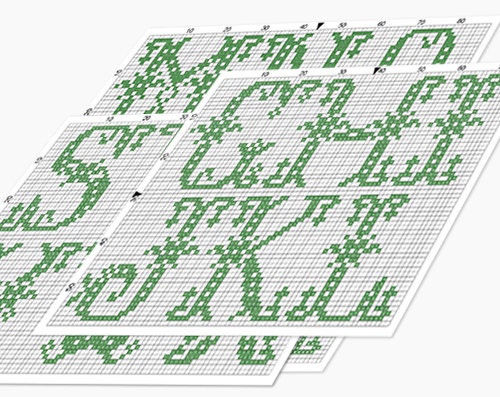 Cross Stitch Pattern Monogram Customisable Wedding Cross - Etsy