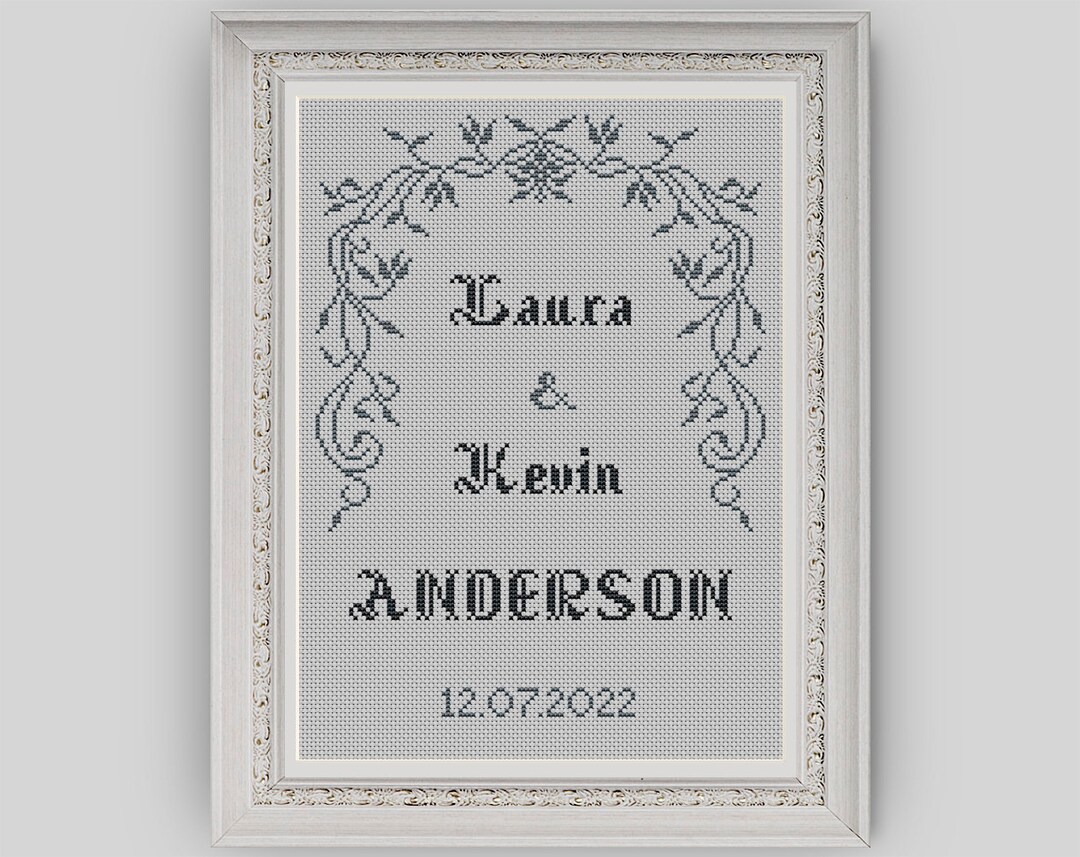 Wedding Cross Stitch Pattern - Wedding Gift - Gifts for the Couple ...