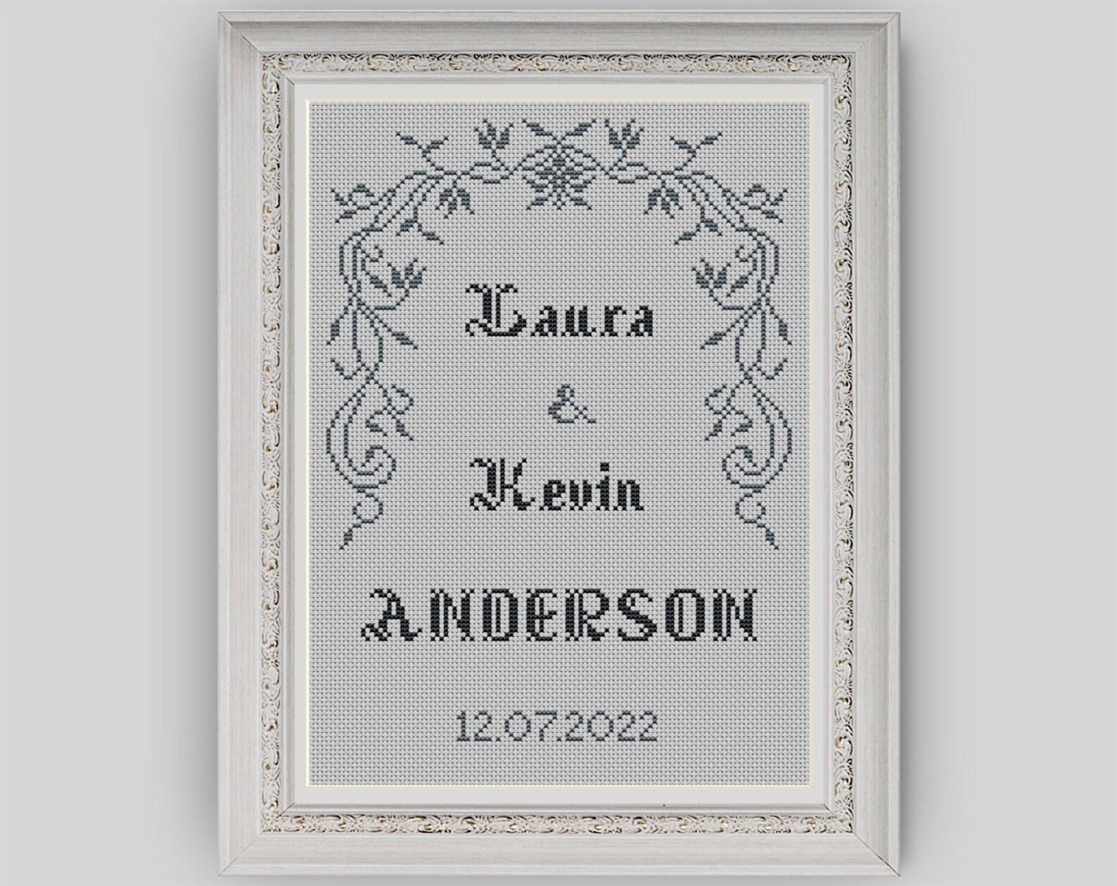 Wedding Cross Stitch Pattern Wedding Gift Gifts for the | Etsy