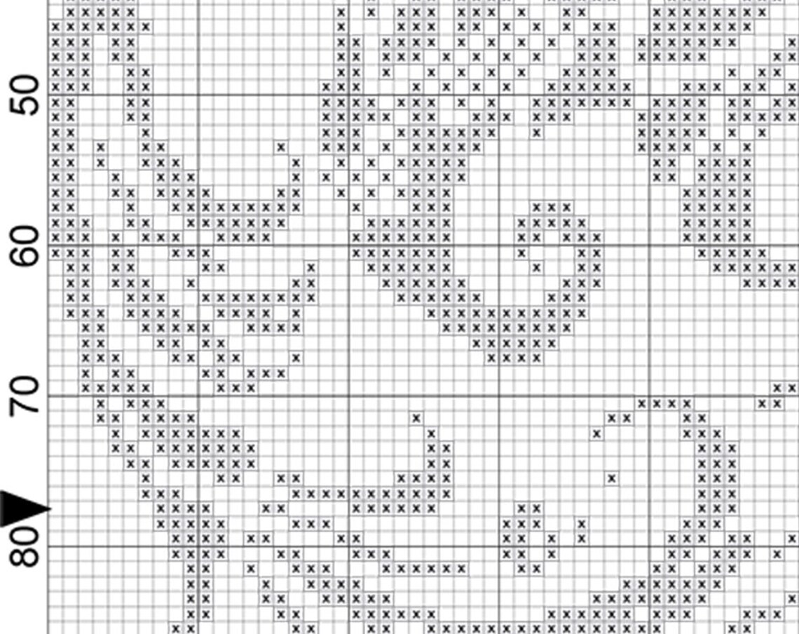 Scheme for Cross Stitch - Cross Stitch Pattern - Wedding Gift- Heart ...