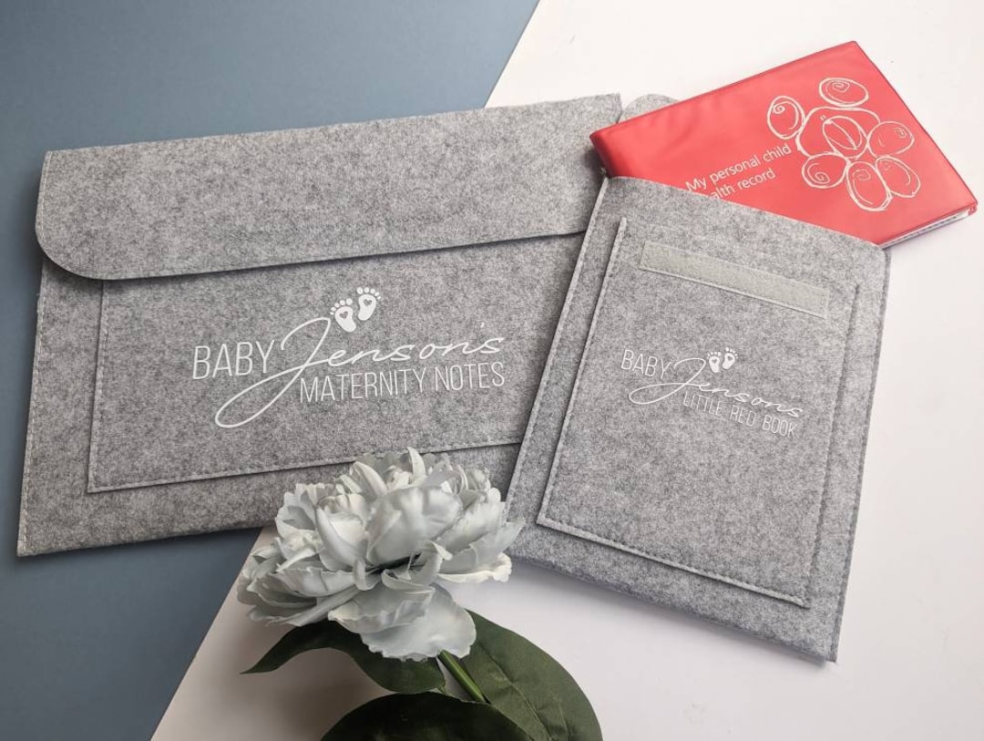 Personalised Felt Maternity Notes Folder | Pregnancy | New Mum | Baby ...