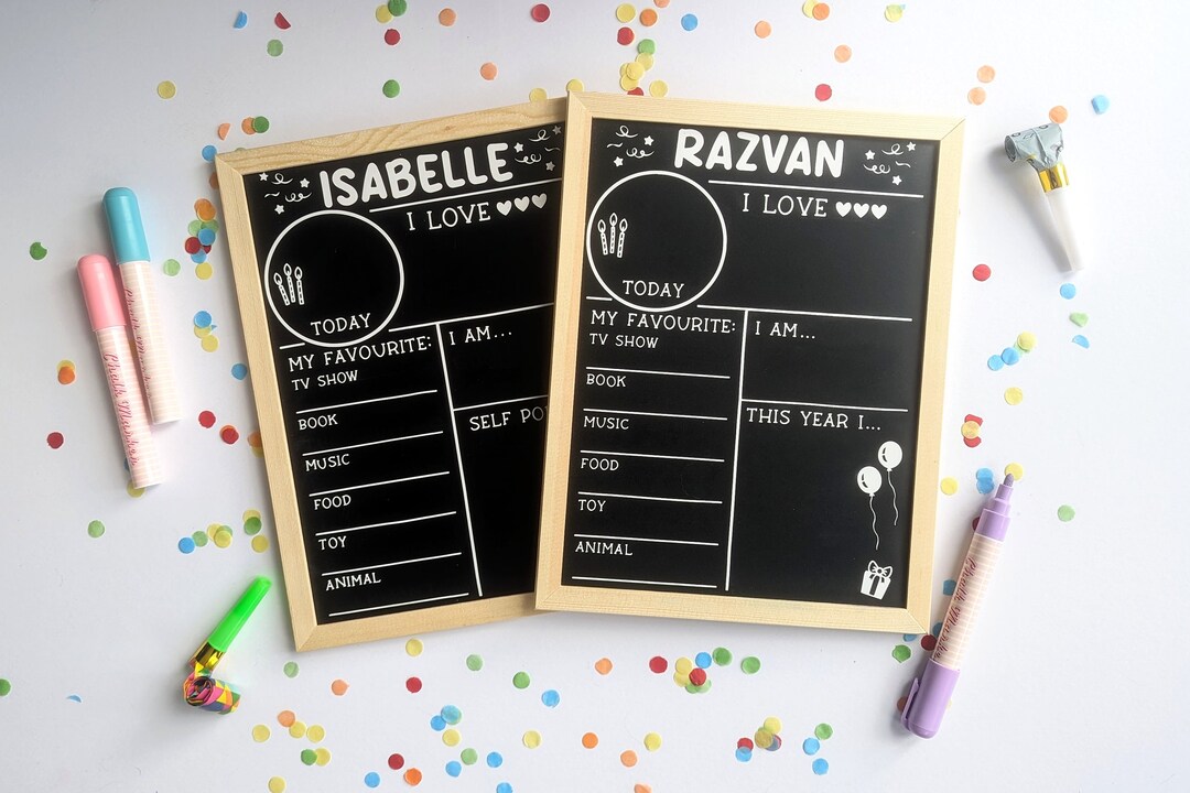 Personalised Birthday Board | Birthday Tradition | First Birthday Gift ...