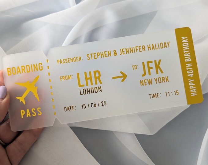 United by Flight Ticket Invitation, Destination Wedding Invitations ...