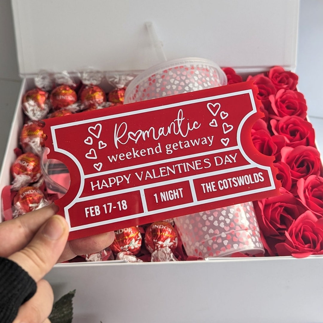 Valentine's Acrylic Gift Ticket | Experience Gift Giving Idea ...