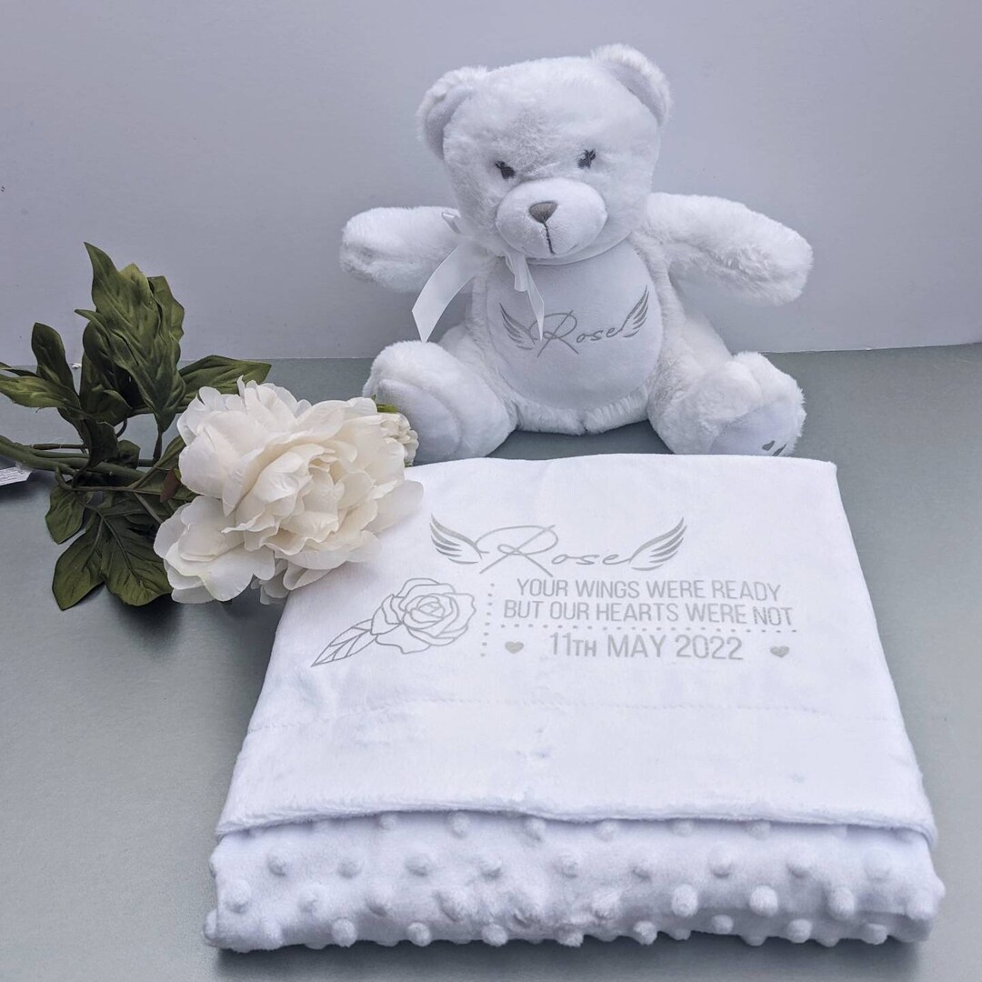 Memorial Baby Blanket | Angel Baby | Born Sleeping | Memory Blanket ...