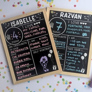 Personalised Birthday Board | Birthday Tradition | First Birthday Gift ...