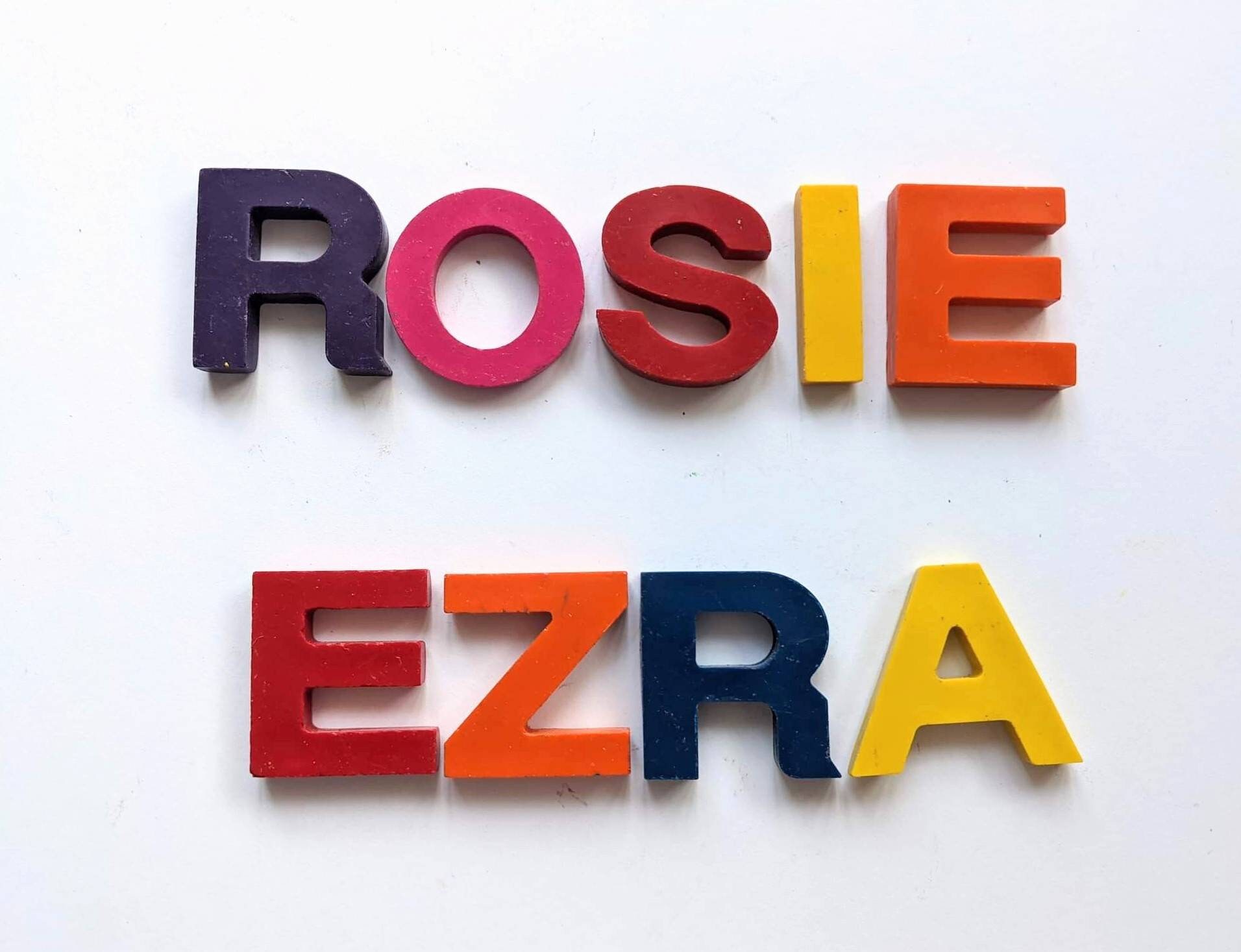 Personalised Kids Name Crayons Mark Making Infant Gift - Etsy