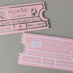 Custom Decorative Gift Ticket | Experience Gift Giving Idea ...