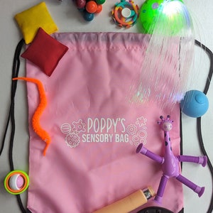 Personalised SEN Sensory Bag | Fidget Toys | Autism ADHD Tools ...