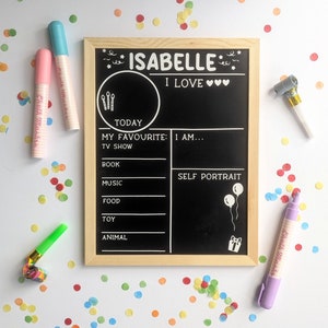 Personalised Birthday Board | Birthday Tradition | First Birthday Gift ...