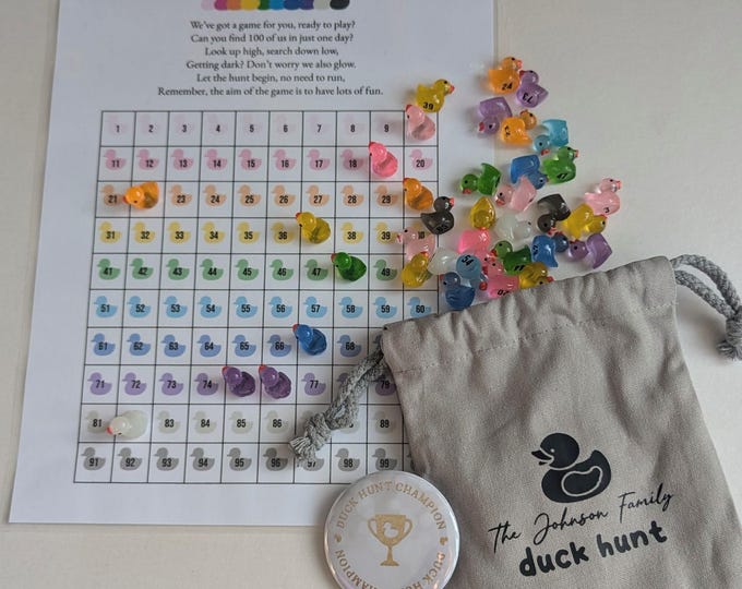 Hide a Duck - Scavenger Hunt Prank Joke - 100 Tiny Ducks - Game - Etsy