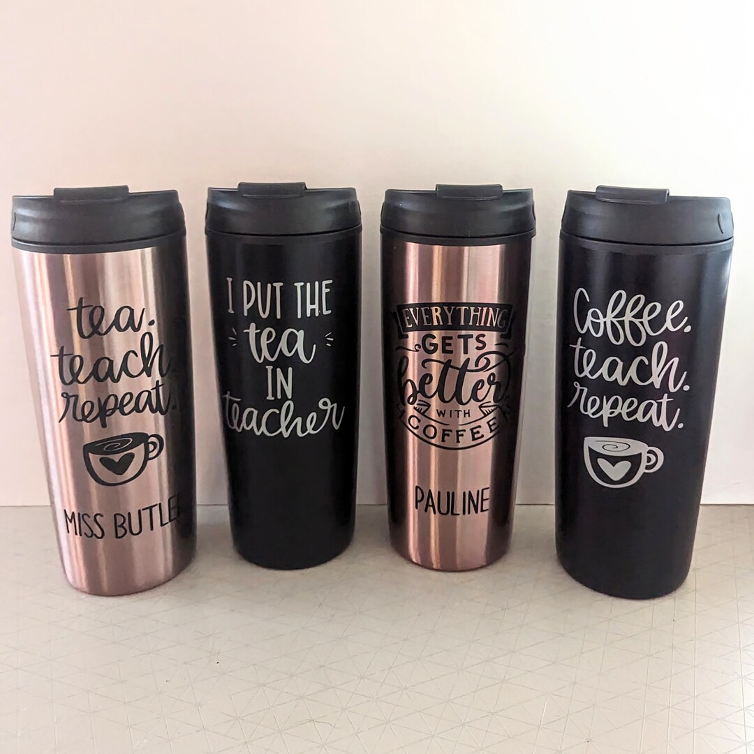 Personalised Thermos | Teacher Gift | End of Term | Travel Coffee Cup ...