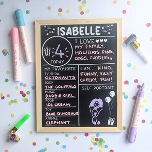 Personalised Birthday Board | Birthday Tradition | First Birthday Gift ...