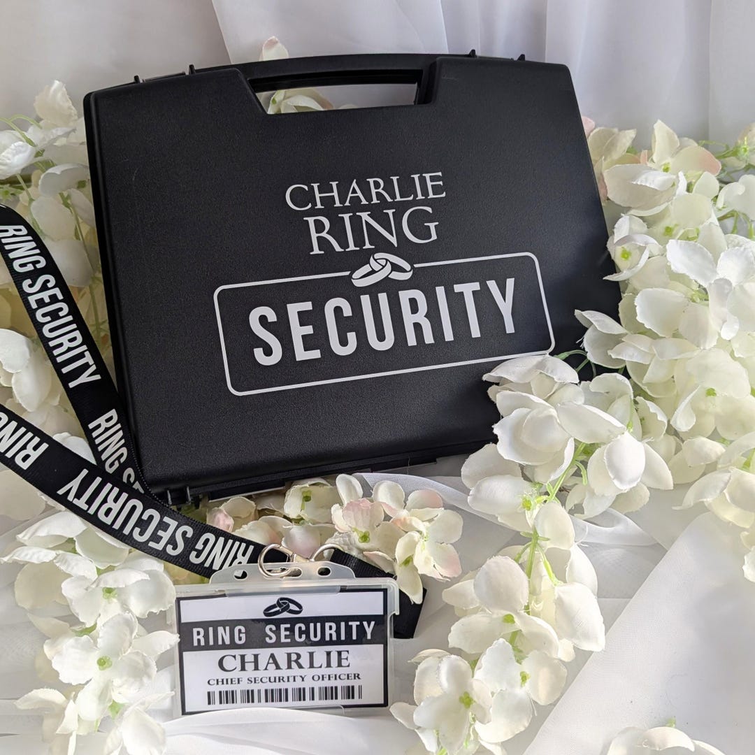 Kids Ring Bearer Briefcase | Ring Security Case | Fun Wedding Details ...