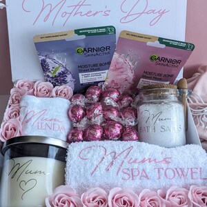 Personalised Mother's Day Spa Night Gift Box Dozen Soap Roses Mum Nan ...