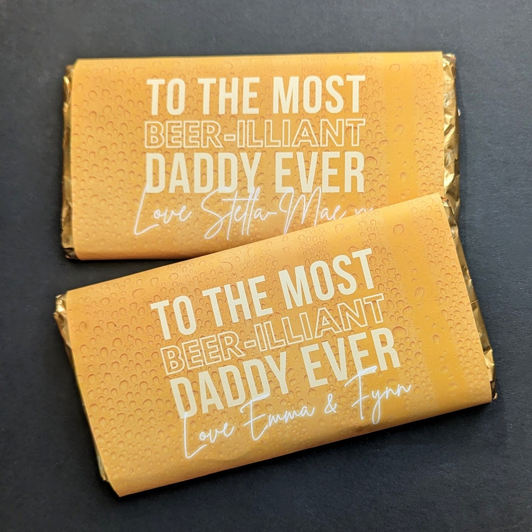 Chocolate Bar Wrapper | Beer-illiant Dad | Galaxy Bar Wrapper | Father ...