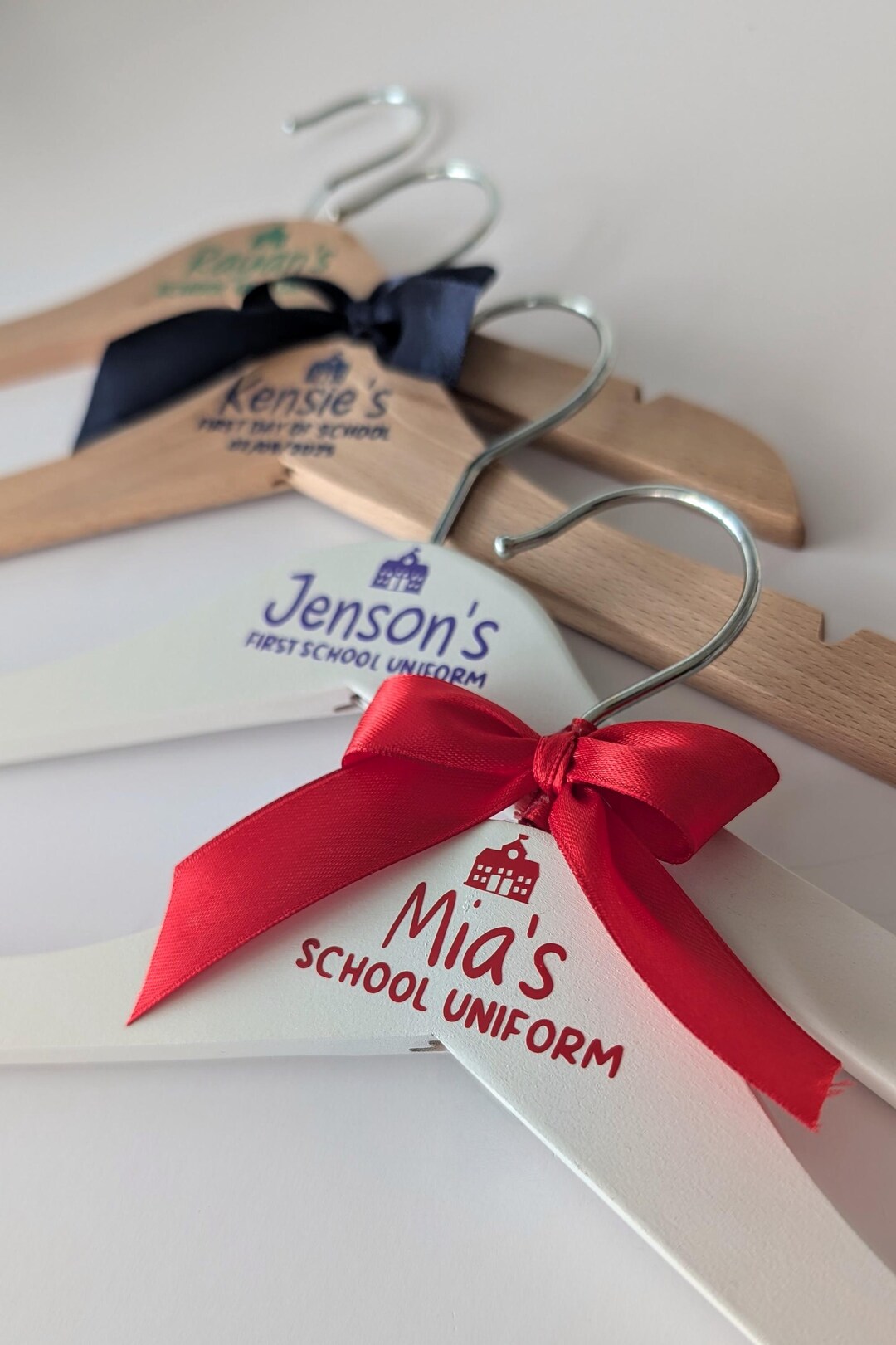 Personalised School Uniform Hangers | First Day of School Nursery ...