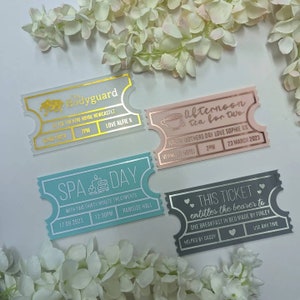 Custom Decorative Gift Ticket | Experience Gift Giving Idea ...