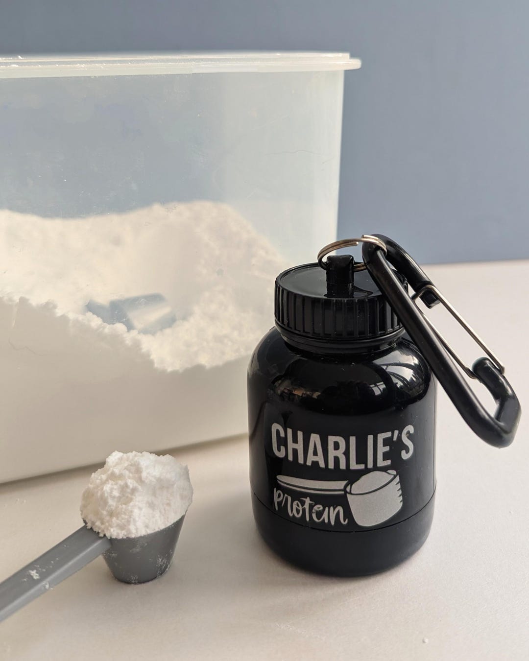 Personalised Travel Protein Powder Container / Pot | Gym Lover Gift ...