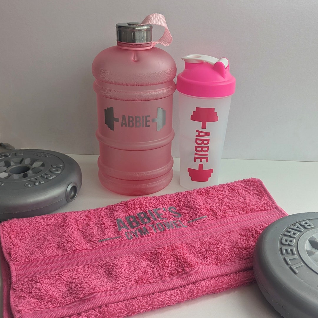 Personalised Pink Protein Shaker | New Year's Resolution | Gym Lover ...